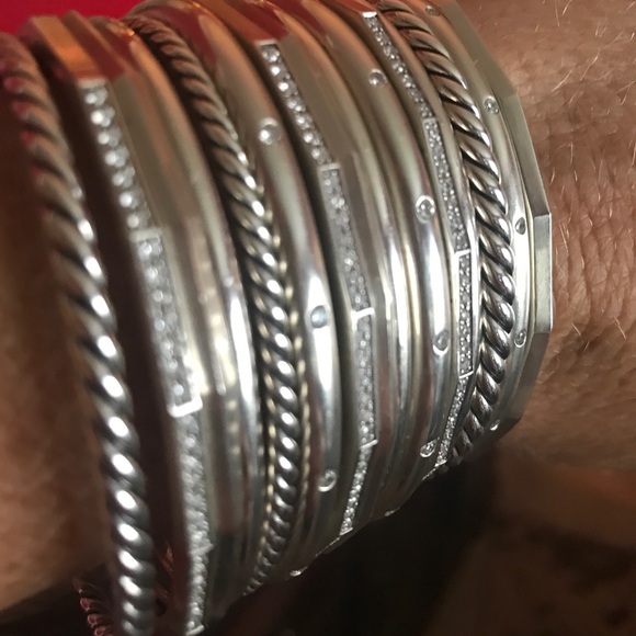 David Yurman | Jewelry | 5 Stacked David Yurman Bracelet | Poshmark